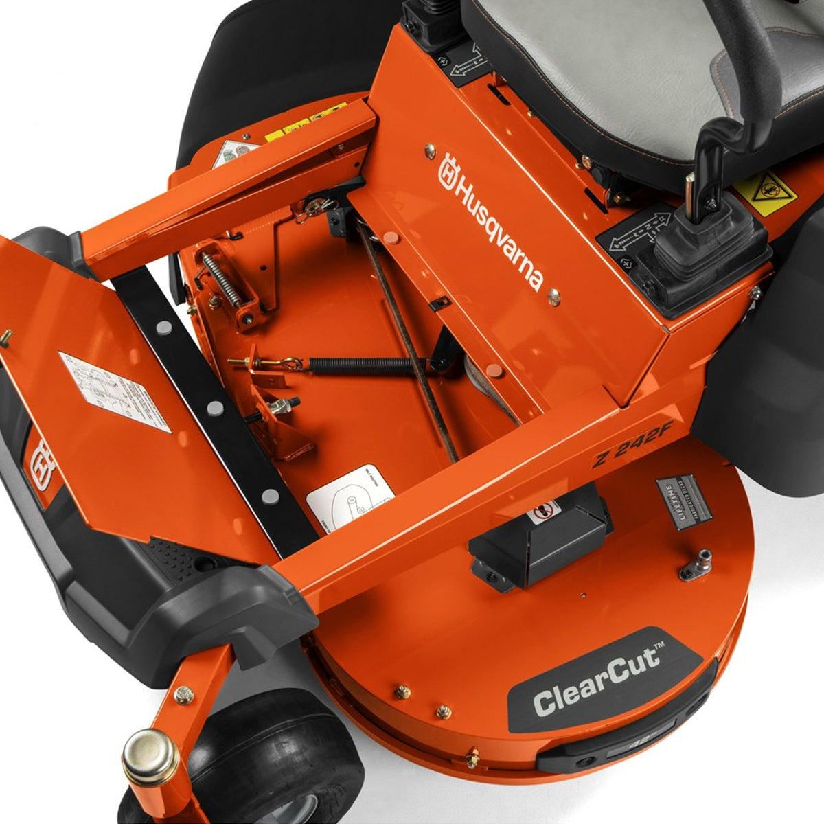 Husqvarna Z242E Zero Turn Mower 42 Clear Cut Fab Deck V Twin Kawasaki powered Zero